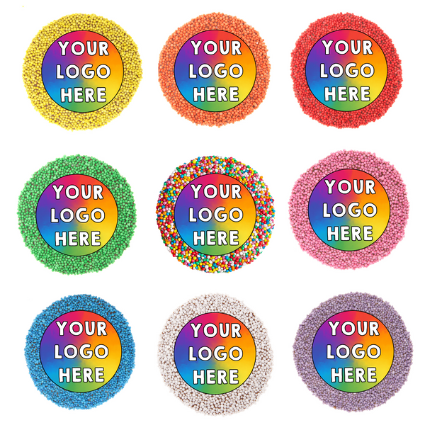 Corporate Personalised 40g Single Chocolate Freckle - Logo/Graphic Upl ...