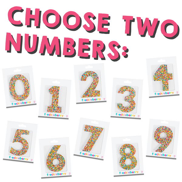 Luxury Custom Numbers 'Happy Birthday' Chocolate Hamper - Freckleberry ...