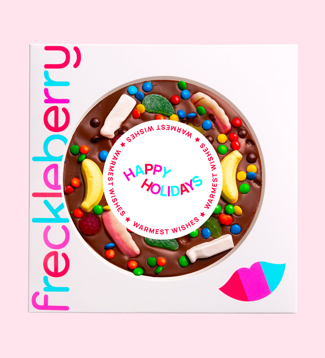 Christmas - Giant Chocolate Lolly Pizza – Freckleberry Chocolate Factory