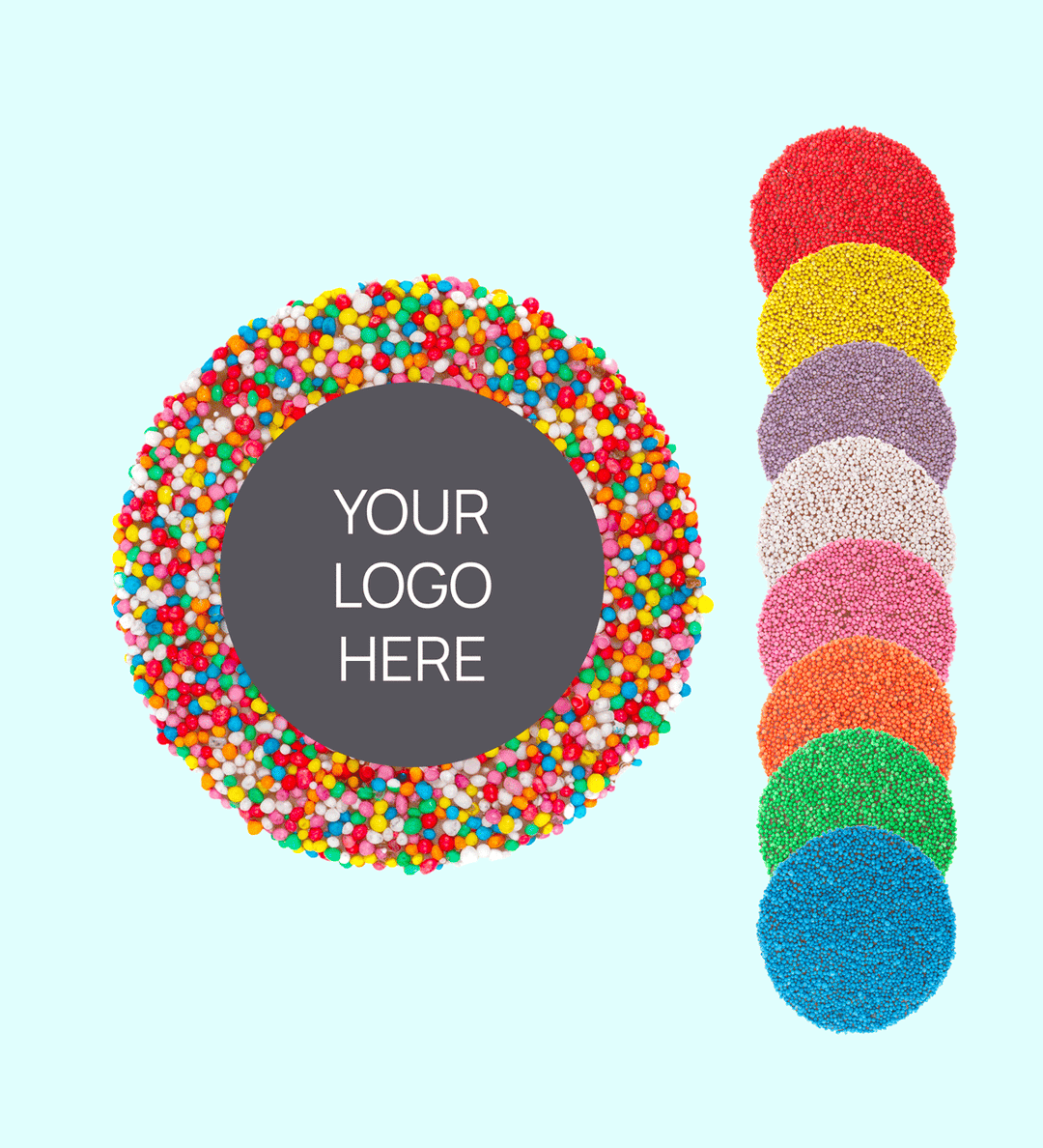 Corporate Personalised 40g Single Chocolate Freckle - Logo/Graphic Upl ...