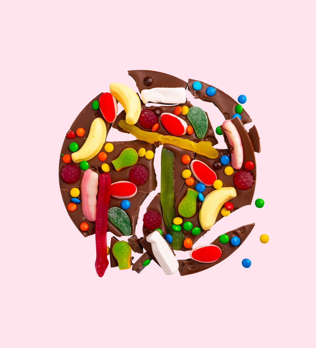 Christmas - Giant Chocolate Lolly Pizza – Freckleberry Chocolate Factory