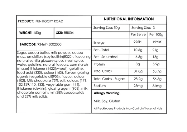 Fun Rocky Road - Freckleberry Chocolate Factory